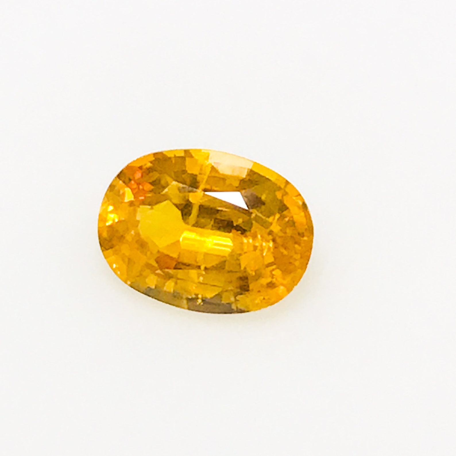 Orange Sapphire, Burnt Orange Color, Natural Sapphire, Oval Cut ...