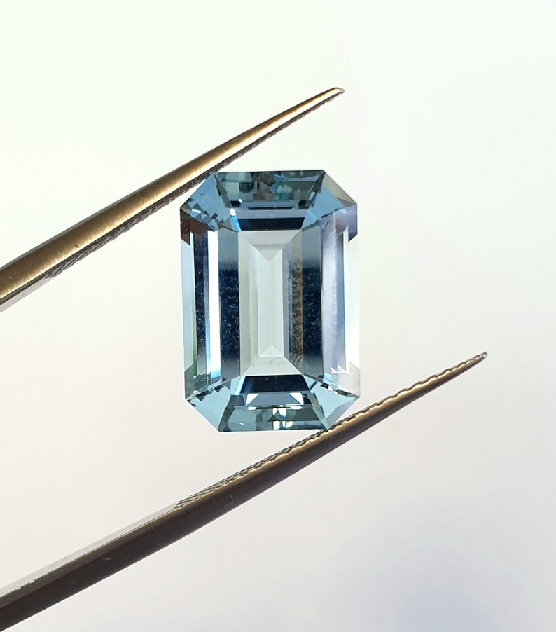 Aquamarine Emerald Cut, 13.5x9.5 Mm Aquamarine, 5.50 Carats Aquamarine ...