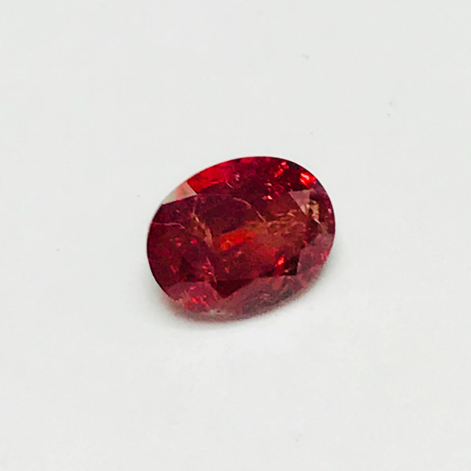 Ruby Oval Cut 8.75x6.86 Mm, 2.38 Carats, Natural Corundum, Natural Ruby ...