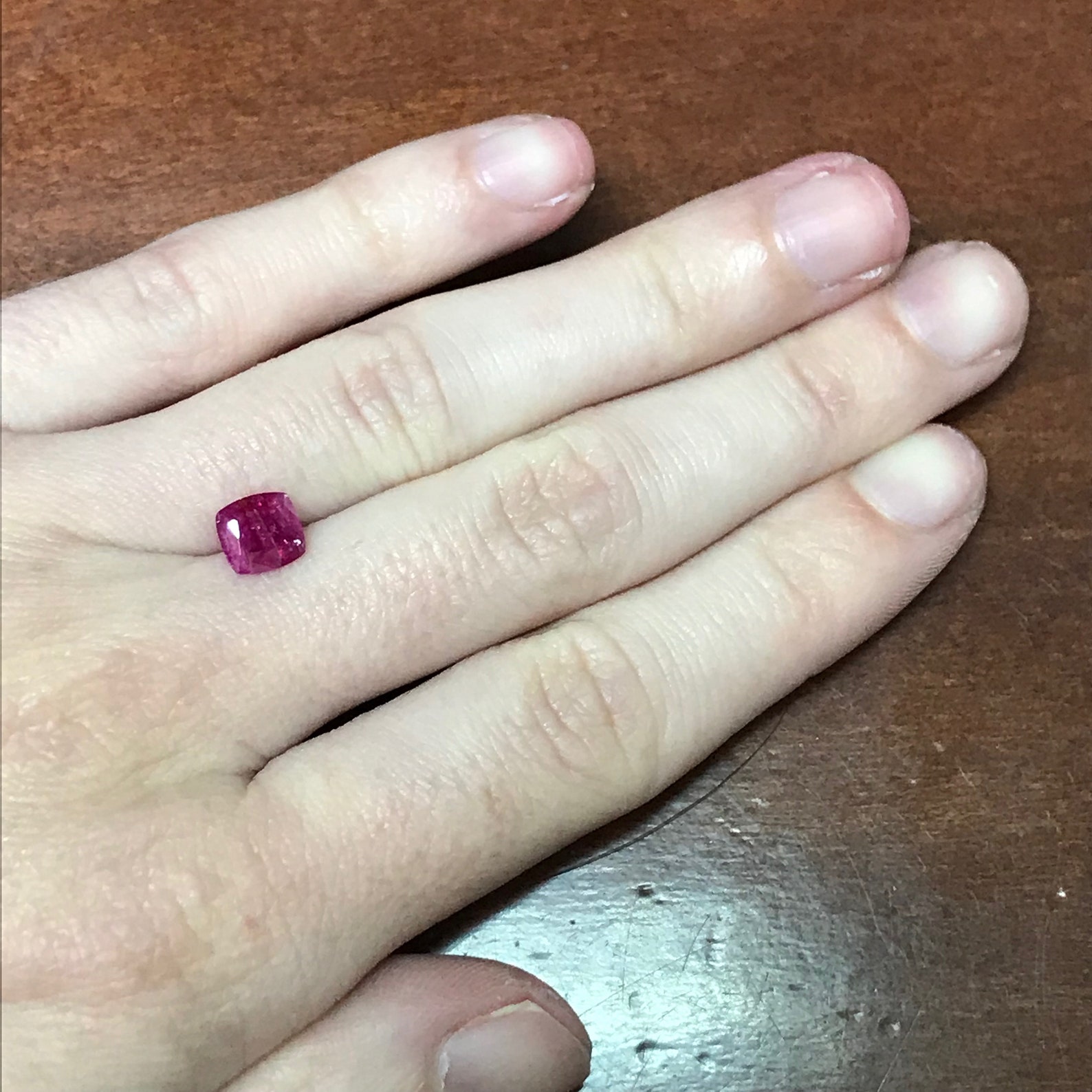 Ruby Cushion Cut Ruby 1 Carats Ruby Corundum Natural Ruby - Etsy