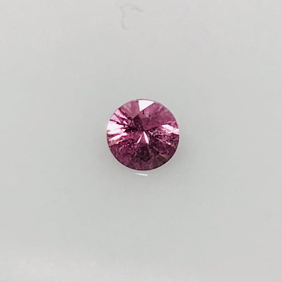 Raspberry Sapphire Round Cut 3.75 Mm Carats 0.23 Natural | Etsy