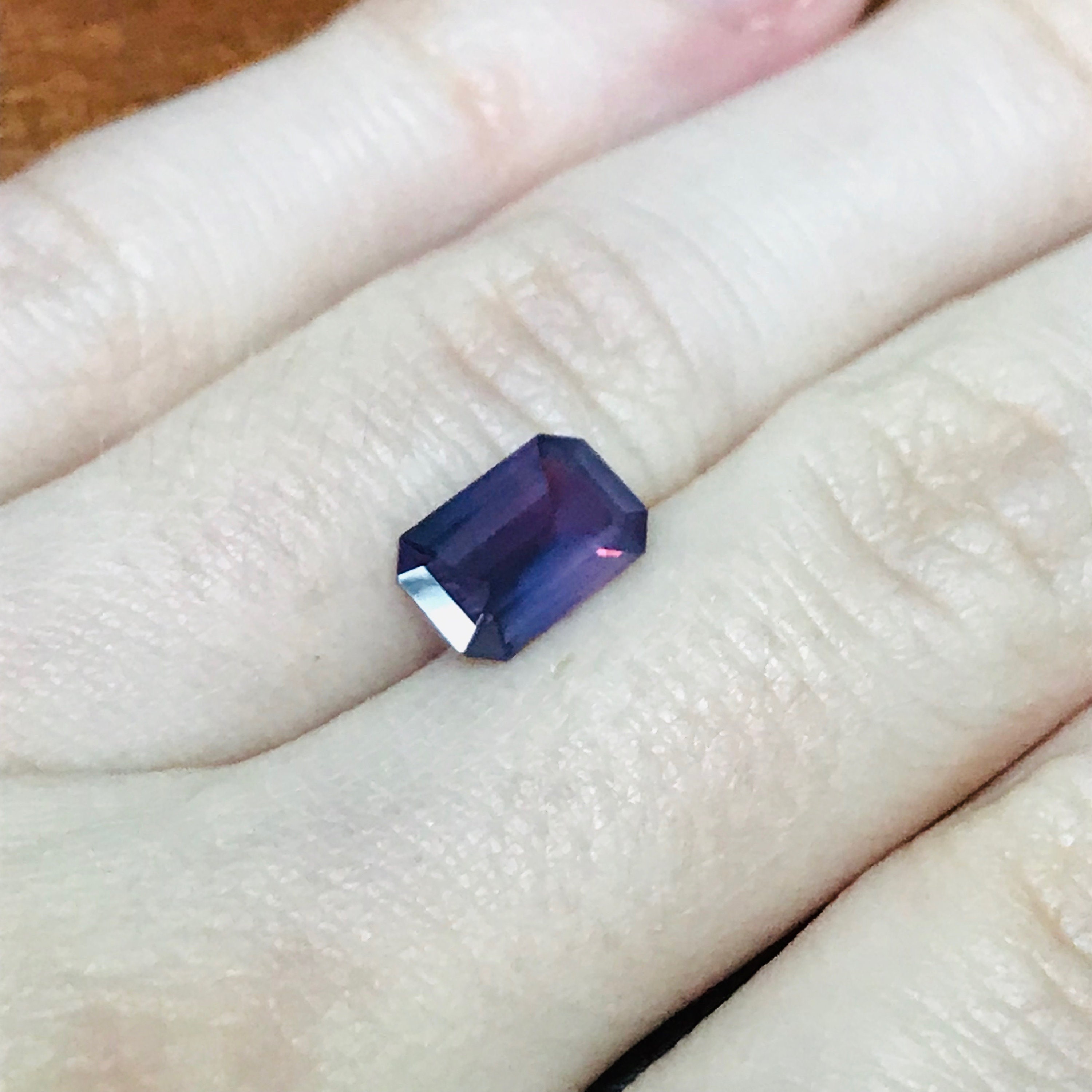 Raspberry Pink Sapphire Emerald Cut 8x5.5 Mm Carat 1.47 - Etsy