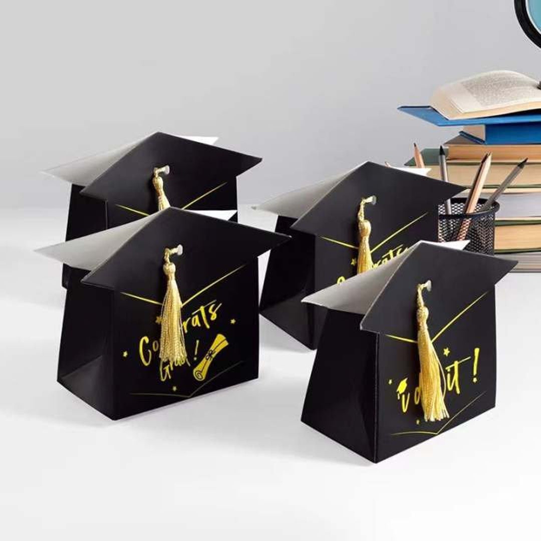 Graduation Cap Favor Box: 'I Did It!' Keepsake With Tassel - Etsy