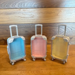 Miniature Travel Suitcase With Clear Front. Small Favor Bag for Gift ...