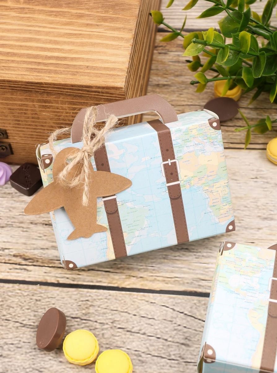 Creative Suitcase Design Gift Box for Party Mini Suitcase Favor Box ...