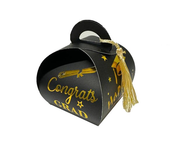 Graduation Favor Box: Elegant Cap Design With Tassel - Etsy