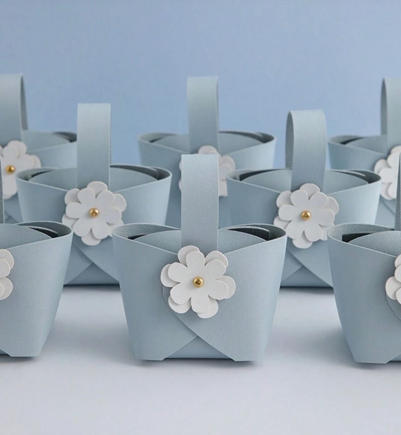 Leather Flower Bag With Handle for Special Occasions: Wedding, Birthday ...