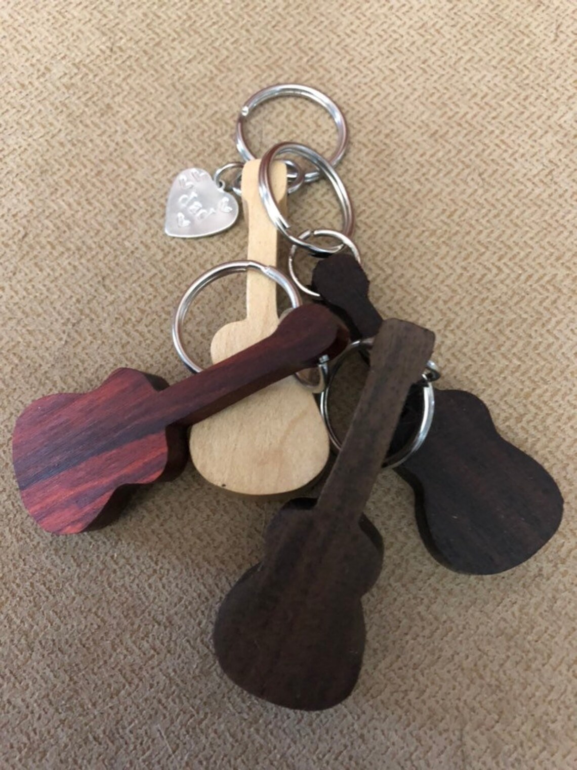 Guitar Keychain | Etsy