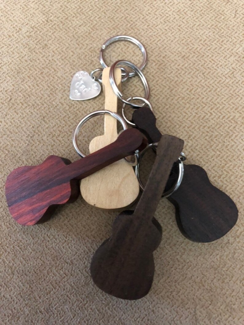 Guitar Keychain | Etsy