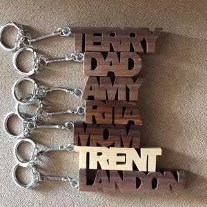 Personalized Wooden Keychains - Etsy