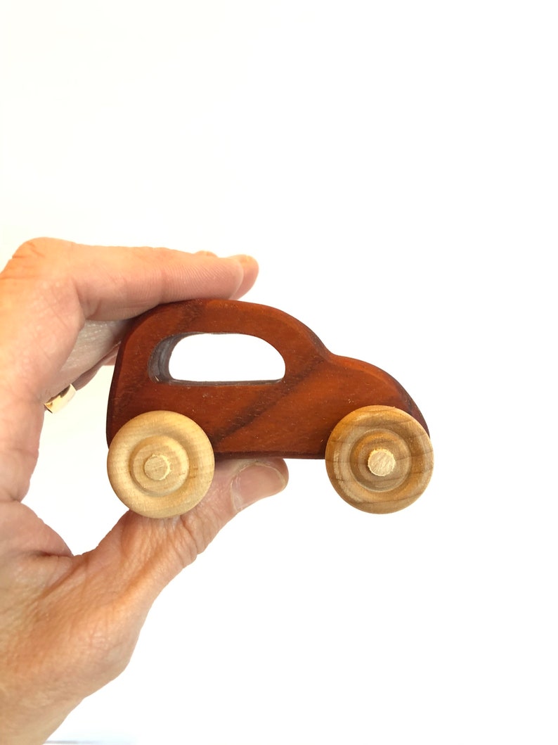 Set of 4 Mini Hardwood Cars - Etsy