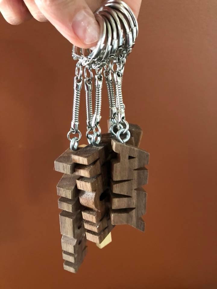 Personalized Wooden Keychains | Etsy