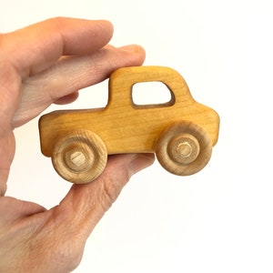 Set of 4 Mini Hardwood Cars - Etsy Canada