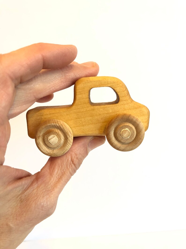 Set of 4 Mini Hardwood Cars - Etsy