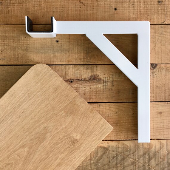 Bike Wall Mount Rack Oak Shelf White Gallows Brackets | Etsy