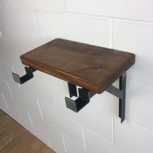 Mountain Bike Wall Mount Rack | Reclaimed Timber Shelf + Metal BMX ...