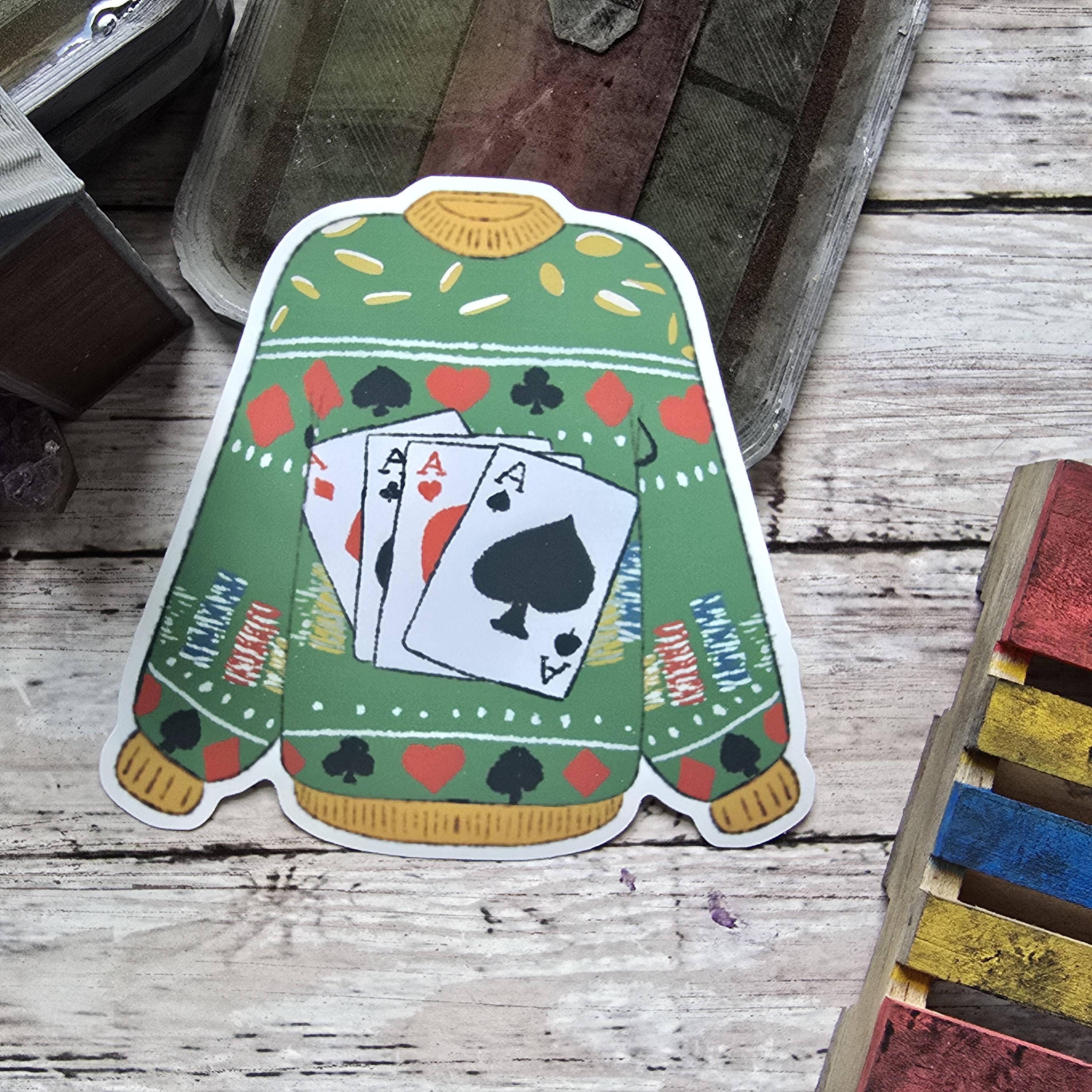Dead by Daylight Sticker Ace Ugly Sweater Inspired Matte Vinyl Sticker ...