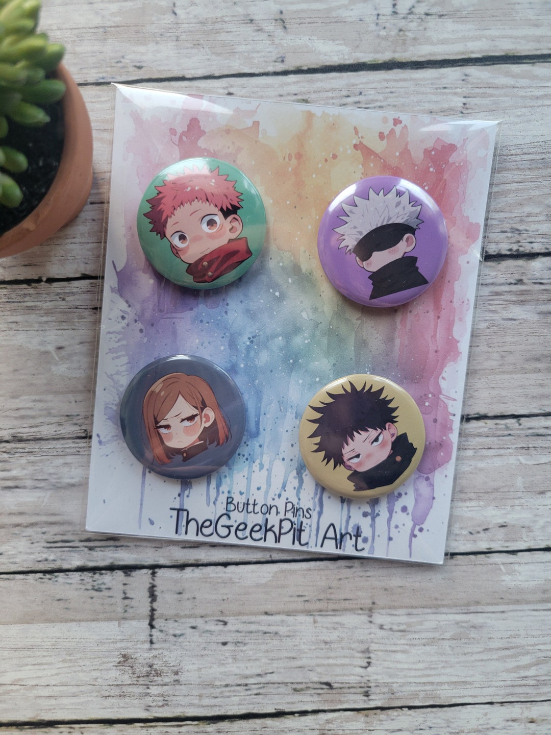 Anime Button Pins | Japanese | Brooch Pin Badge | Gifts | Cute | Kawaii ...