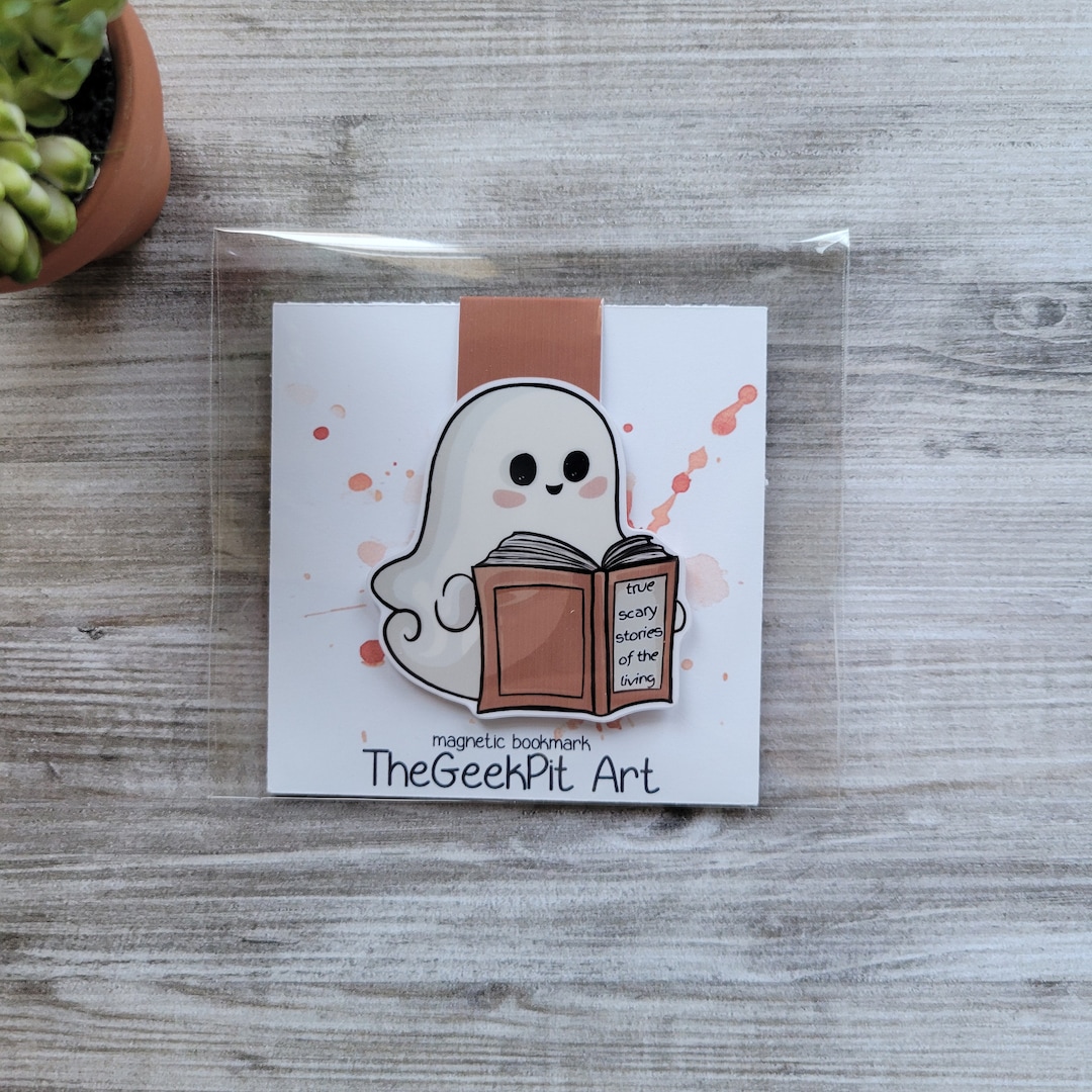 Ghost Bookmarks Magnetic Book Lover Gifts for Book Lover Spooky Cute ...
