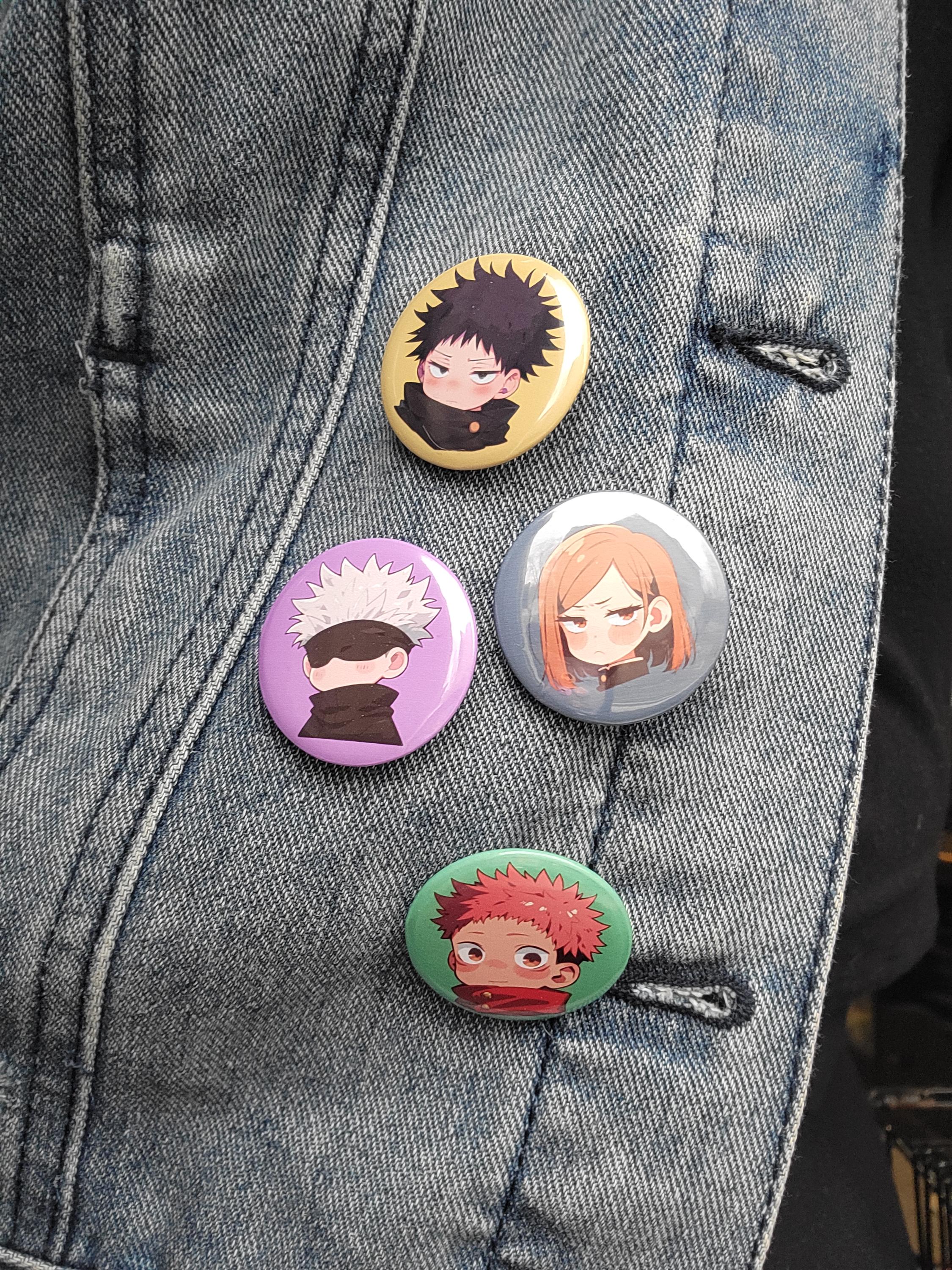 Anime Button Pins | Japanese | Brooch Pin Badge | Gifts | Cute | Kawaii ...