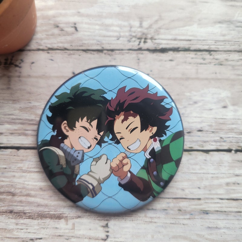 Demon Slayer Pin Button - Etsy