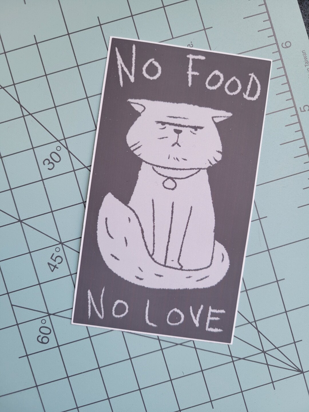 No Food No Love Cat Dbd Dead by Daylight Sticker - Etsy