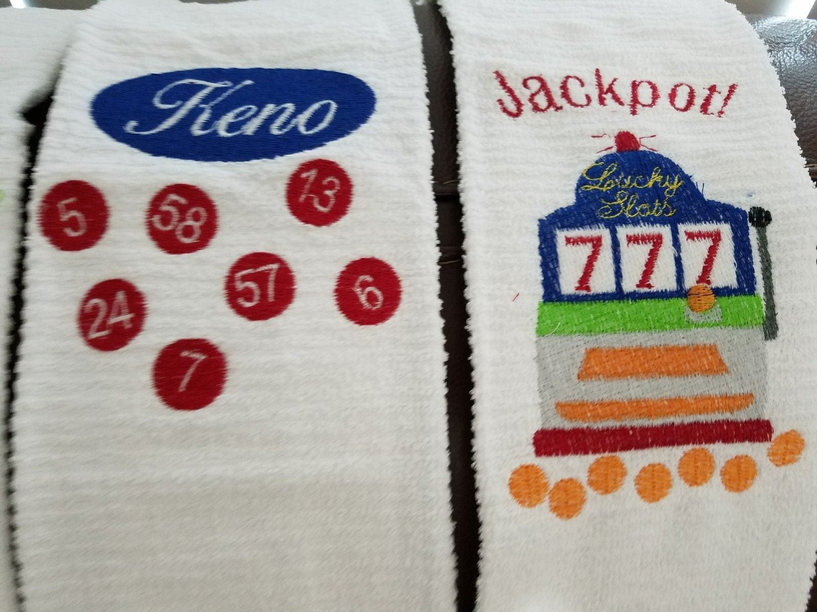 Casino Queen, Keno, Bingo, Jackpot Bar Kitchen Towel Set - Etsy