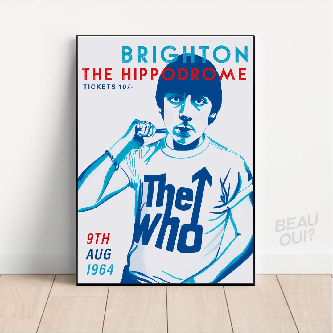 The Who Concert Poster 1964 - Brighton - Etsy