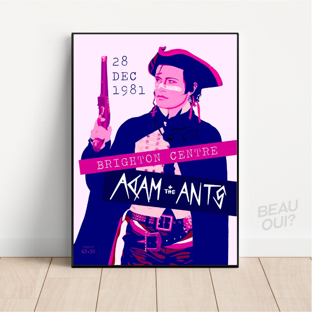 Adam Ant Concert Poster 1978 - Exhibition Print - Etsy