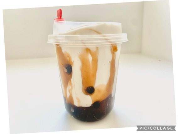 DIY Boba Milk Tea Slime Super Cute Realistic 10.5 Oz - Etsy
