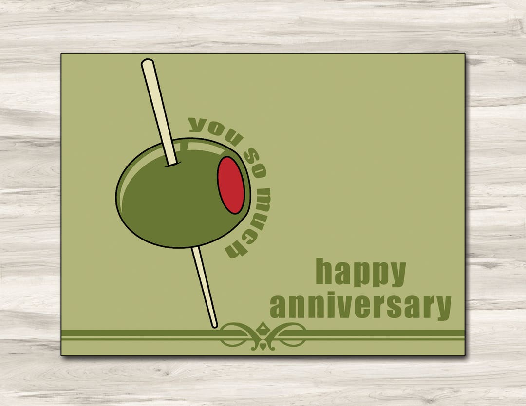 4x6 Foldable Happy Anniversary Card Blank Inside Digital - Etsy Canada