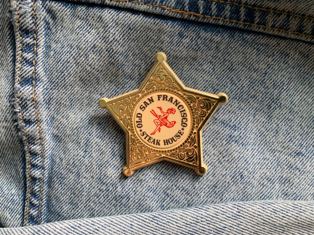 Vintage "old SAN FRANCISCO Steak House" Pinback Button — From 1980 ...