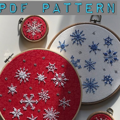 Merry Moose Christmas Hand Embroidery Pattern PDF Pattern - Etsy