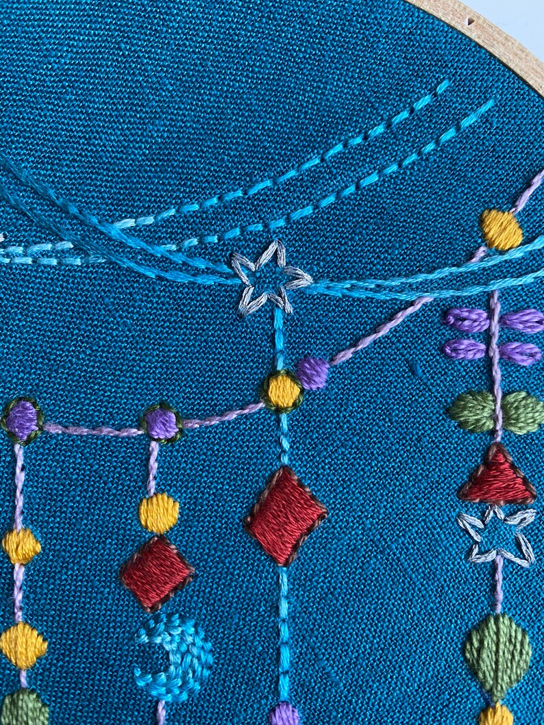 Bling Christmas Festoons PDF Embroidery Pattern - Etsy