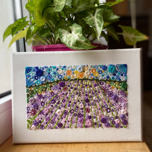 Lavender Hand Embroidery - Etsy