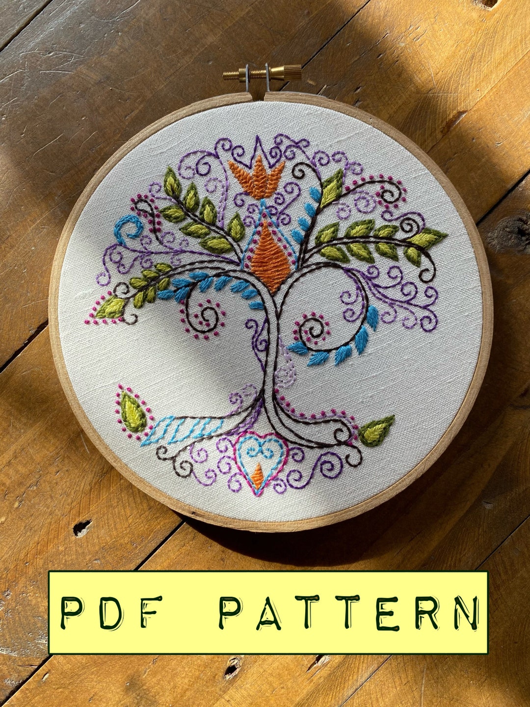 Tree of Life PDF Embroidery DIY Pattern - Etsy