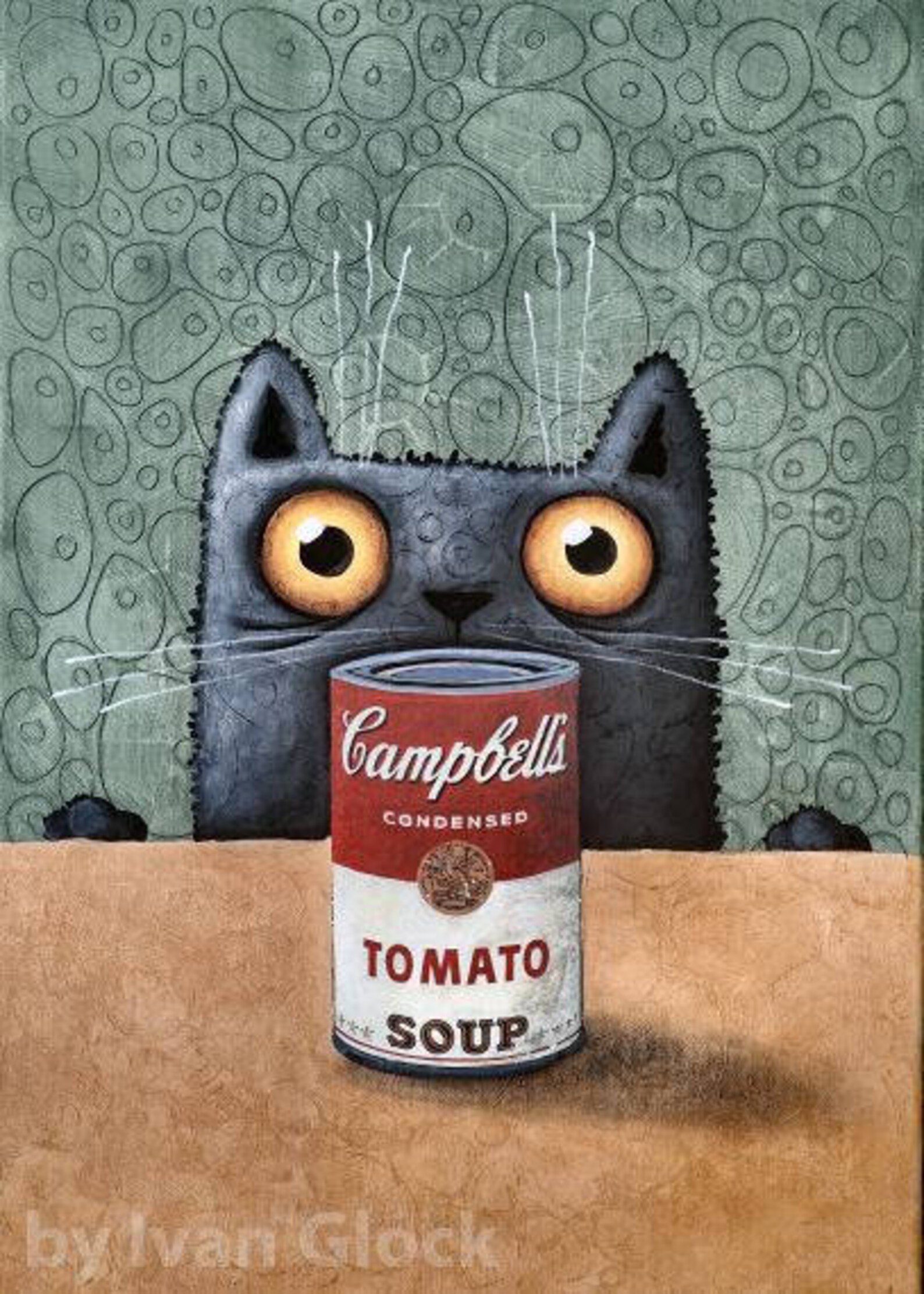 50x70cm Campbells Soup Cat Kitchen Picture Print of - Etsy