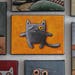 Flying Gat, Black Cat, Meditation Cat, Yoga Cat, Cat Drawing, Funny Cat ...