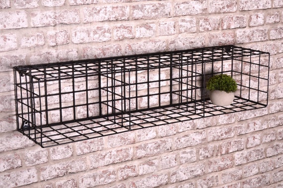 Metal Wire Mesh Storage Cube Wall Unit Shelves - Etsy UK