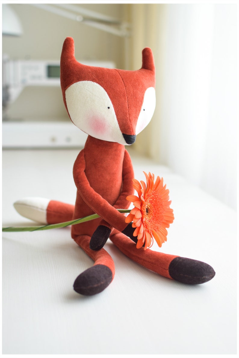 Fox, Orange Fox, Toy Fox, Handmade Toy, Toy for Kids, Gift for Kids ...