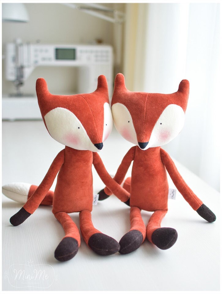 Fox, Orange Fox, Toy Fox, Handmade Toy, Toy for Kids, Gift for Kids ...