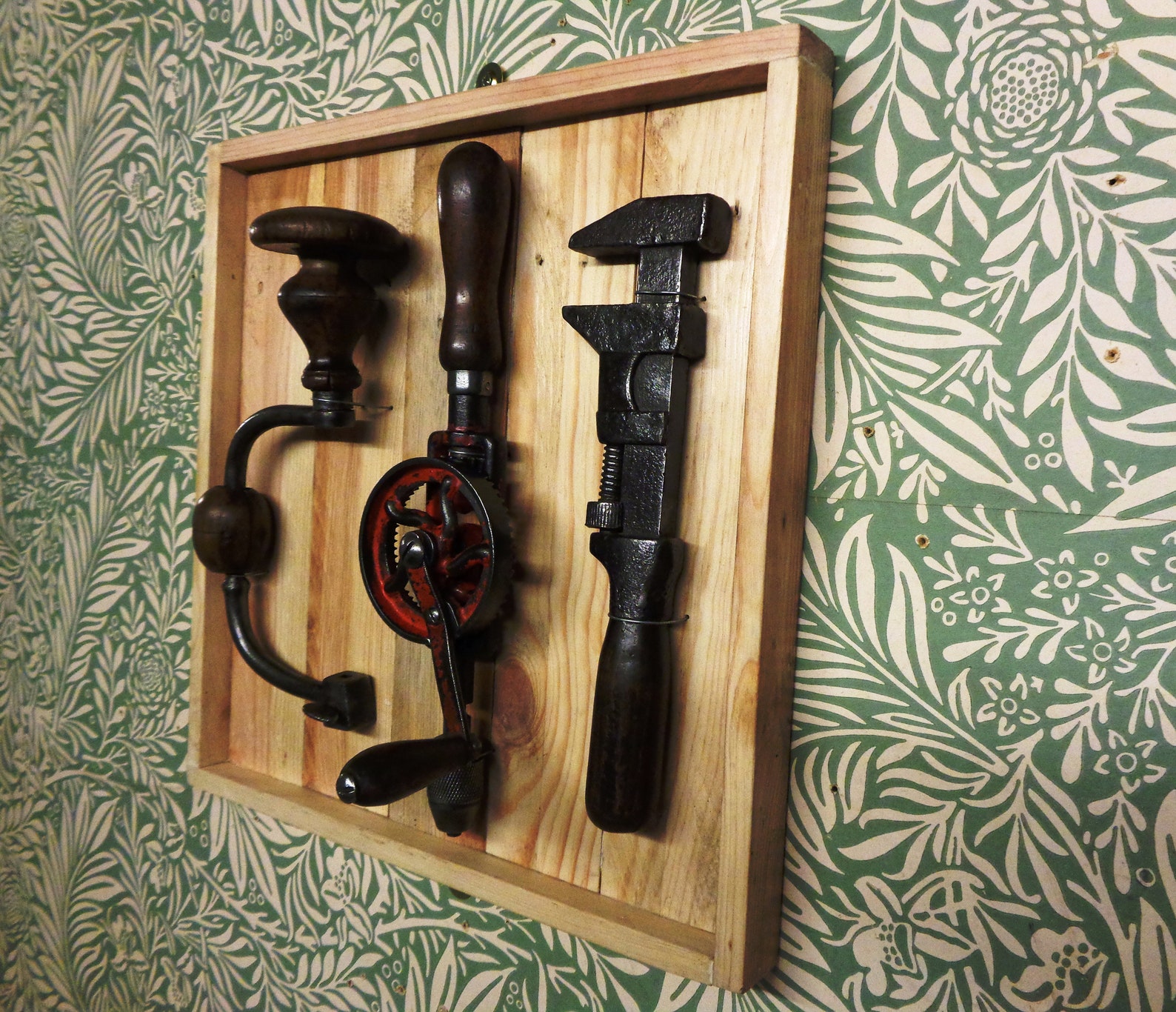 Rare Vintage Tool Artistic Wall Display in Rustic Style - Etsy