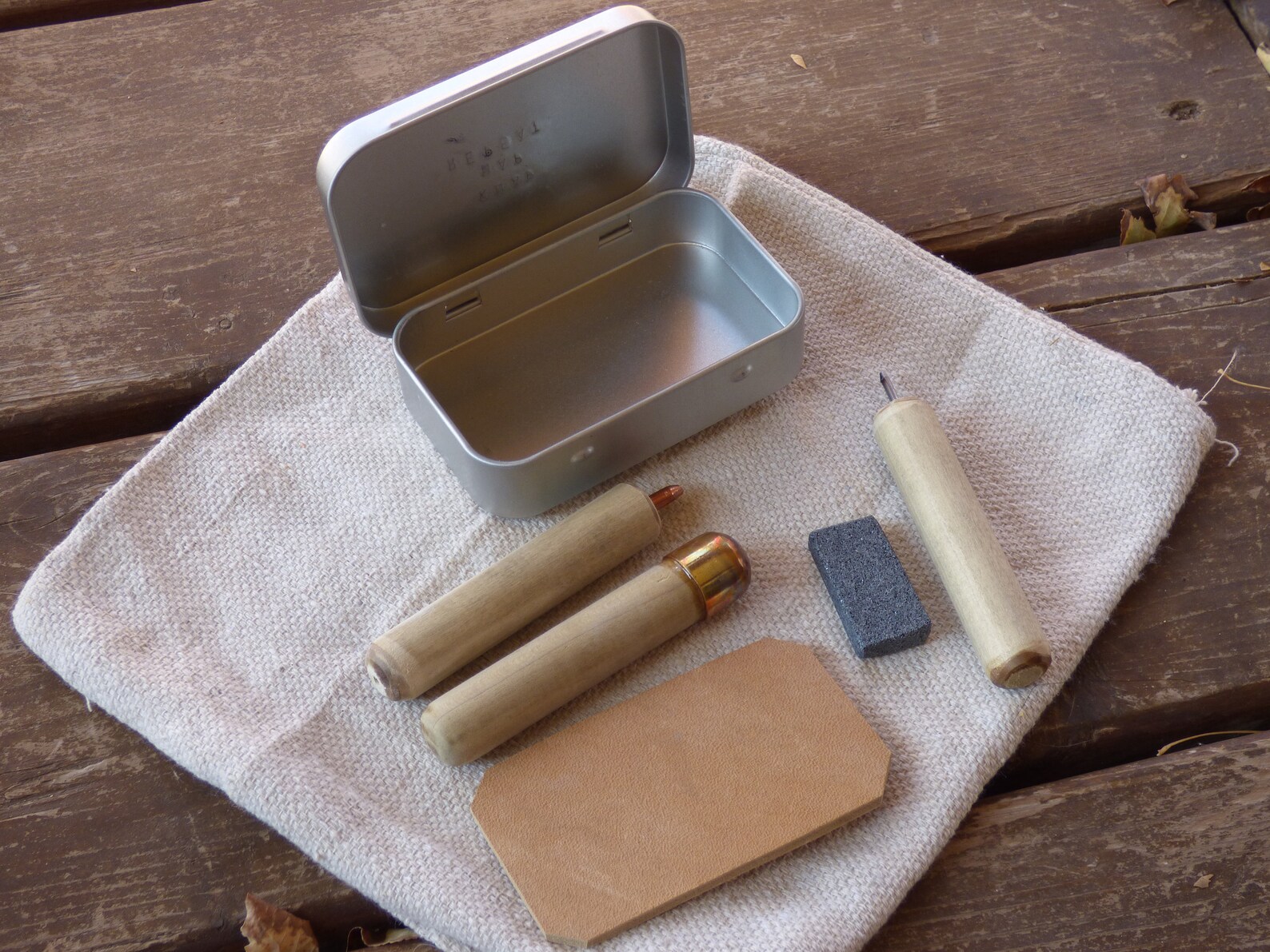 Flint Knapping Kit Travel Sized Hiking Gear Arrowhead Kit - Etsy