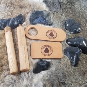 Four Tools Basic Flint Knapping Kit Obsidian - Etsy