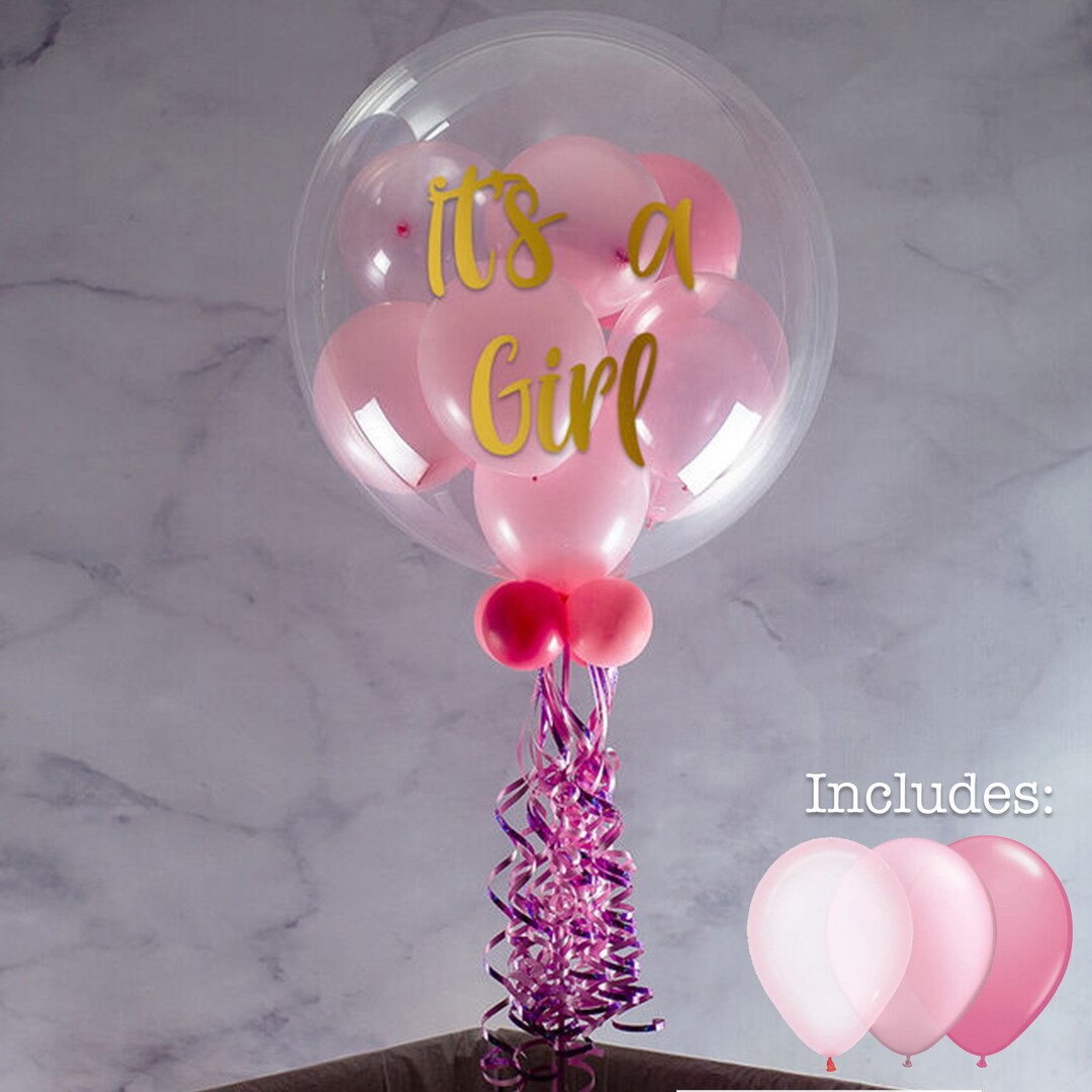 Personalised Pink Bubble Balloon | Any Occasion! | Inflated & Boxed ...