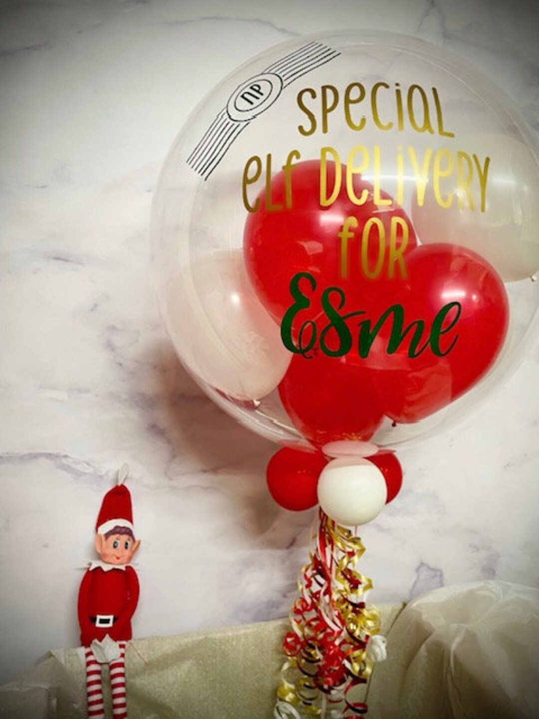 Personalised Elf on the Shelf Bubble Balloon Personalised - Etsy UK
