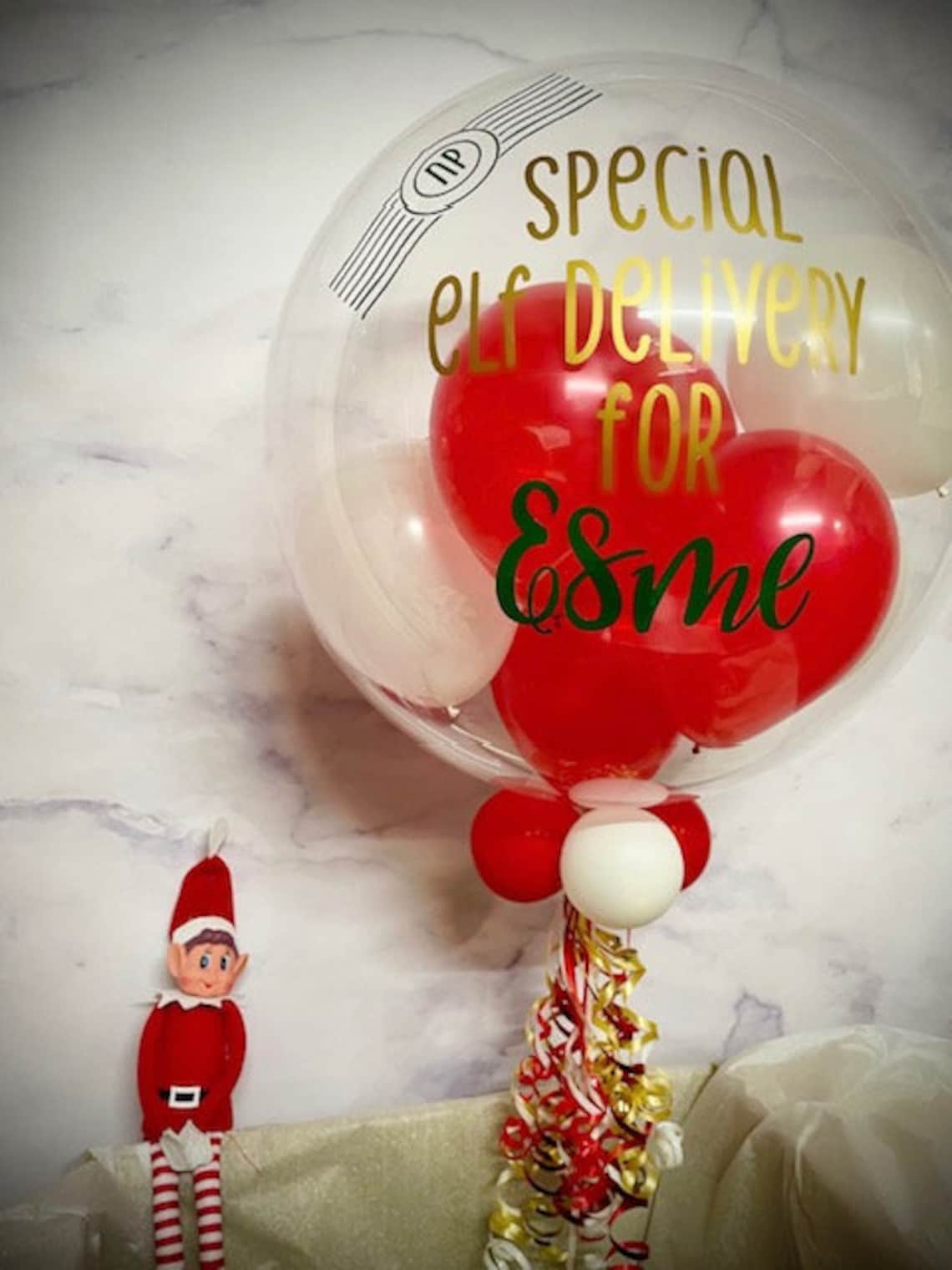 Personalised Elf on the Shelf Bubble Balloon Personalised - Etsy UK