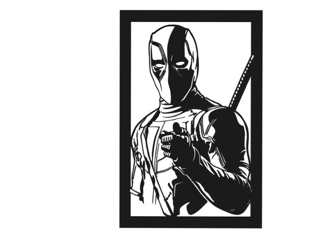 Deadpool DXF File Good for CNC Plasma and Laser Cut - Etsy