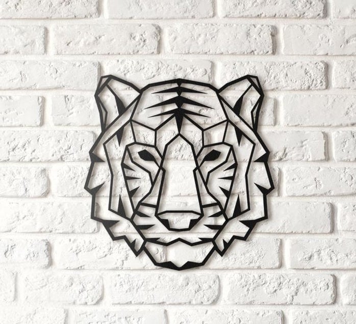 Tiger Geometric DXF File Good for CNC Plasma and Laser Cut - Etsy