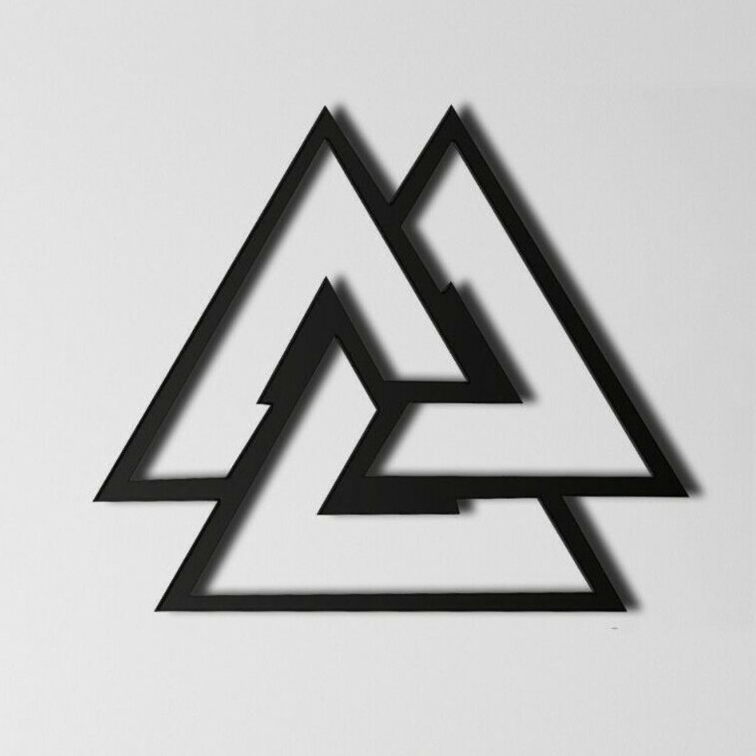 Nordic Mythology Valknut Sign DXF File Good for CNC Plasma and Laser ...
